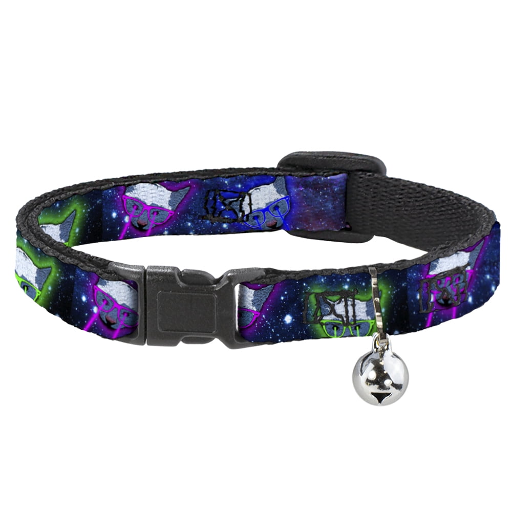 Buckle-Down Breakaway Cat Collar With Bell, Plastic Clip, Easy ...
