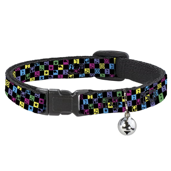 Buckle-Down Breakaway Cat Collar With Bell, Plastic Clip, Easy ...