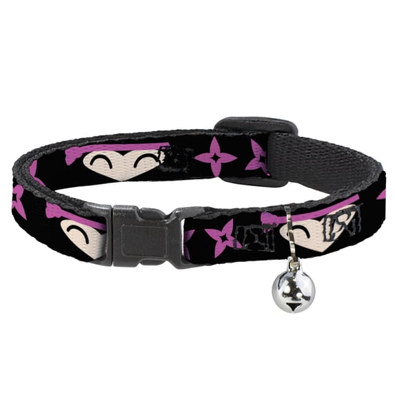 Buckle-Down Breakaway Cat Collar With Bell, Plastic Clip, Easy ...