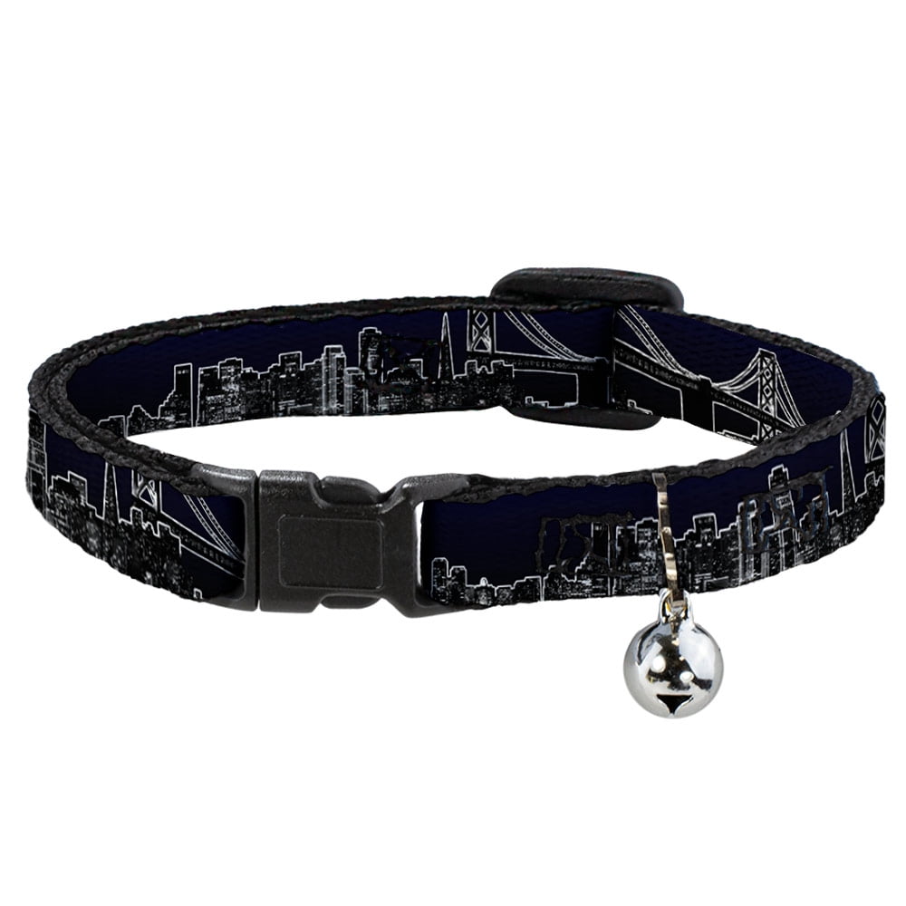 Buckle-Down Breakaway Cat Collar With Bell, Plastic Clip, Easy ...