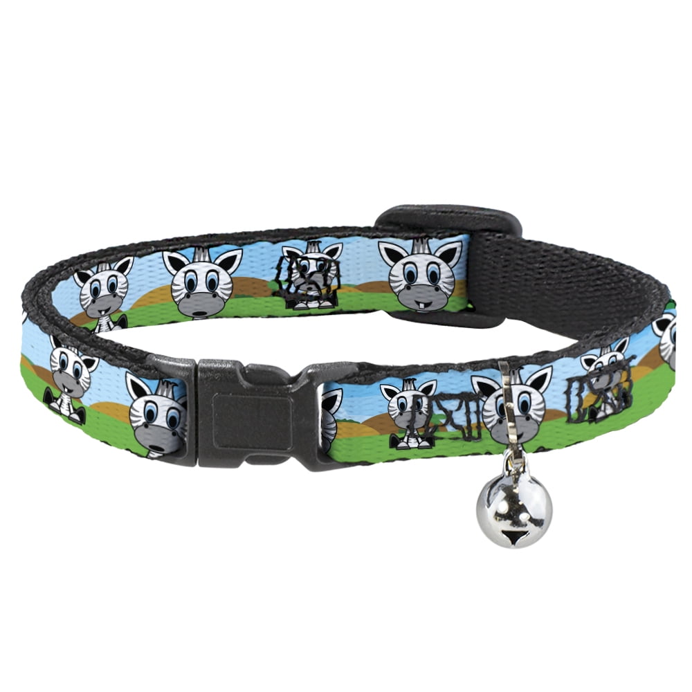 Buckle-Down Breakaway Cat Collar With Bell, Plastic Clip, Easy ...