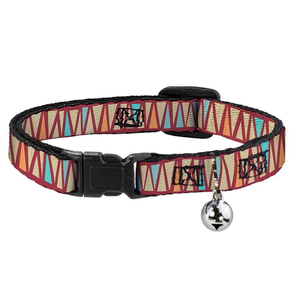 Buckle-Down Breakaway Cat Collar With Bell, Plastic Clip, Easy ...