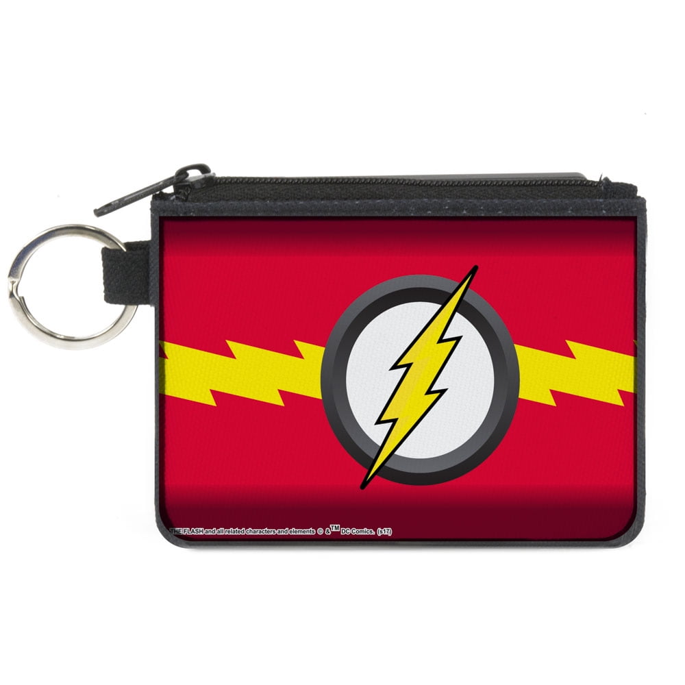 DC Comics Wallet, Coin Purse, The Flash Icon Bolt Stripe Reds Yellow ...