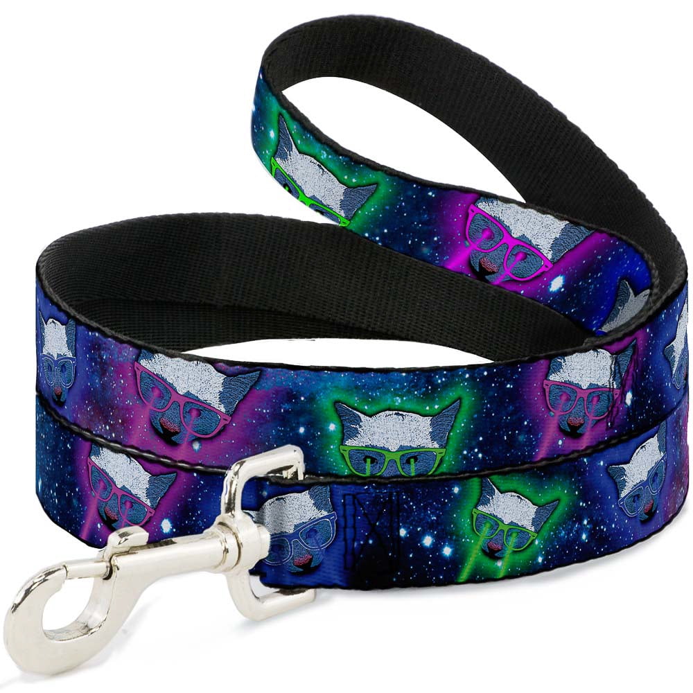 Buckle-Down Pet Leash, Dog Leash, Laser Eye Cats In Space, 4 Feet Long ...