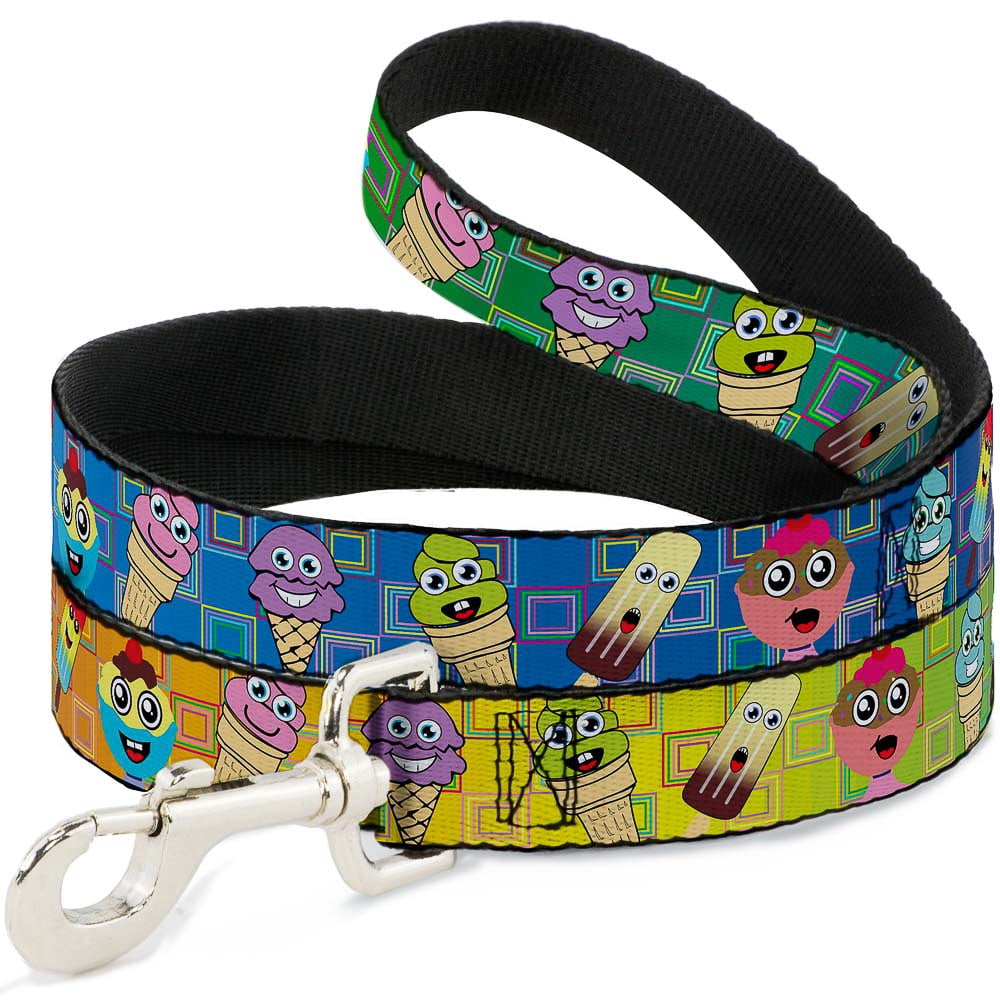 Buckle-Down Pet Leash, Dog Leash, Ice Cream Cone Popsicle Expressions ...