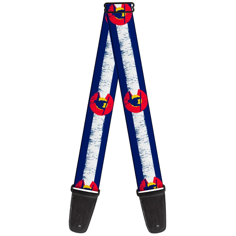 Buckle-Down Guitar Strap, Colorado Flag Snowboarder Weathered, 2 Inches ...