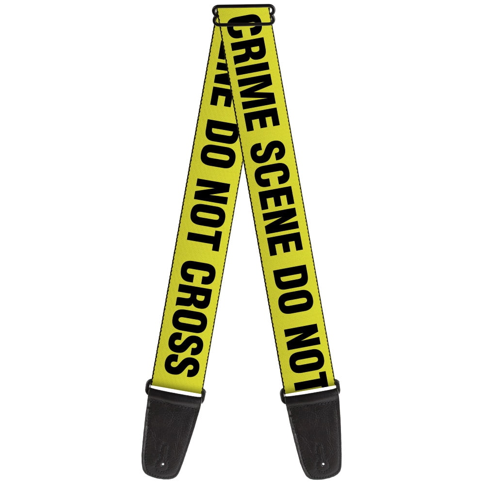 Buckle-Down Guitar Strap, Crime Scene Do Not Cross Yellow Black, 2 ...