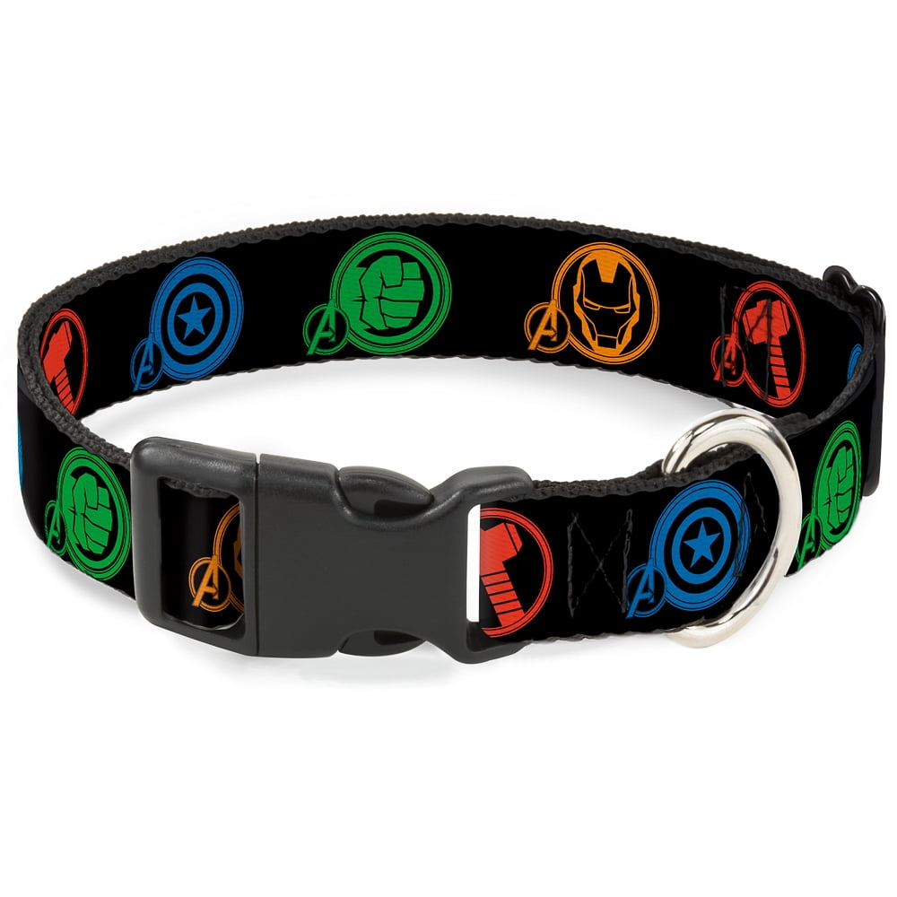 Marvel Comics Pet Collar, Dog Collar Plastic Buckle, Marvel Avengers ...