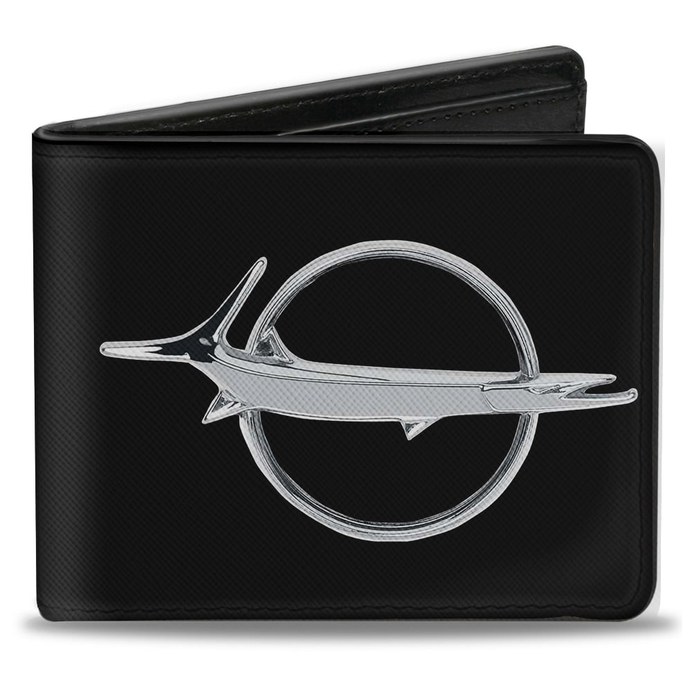 Dodge Wallet, Bifold, Barracuda Emblem Black Silver, Vegan Leather ...