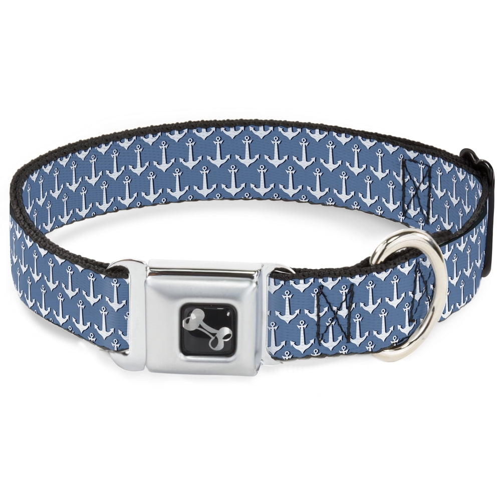 Buckle-Down Pet Collar, Dog Collar Metal Seatbelt Buckle, Anchor ...