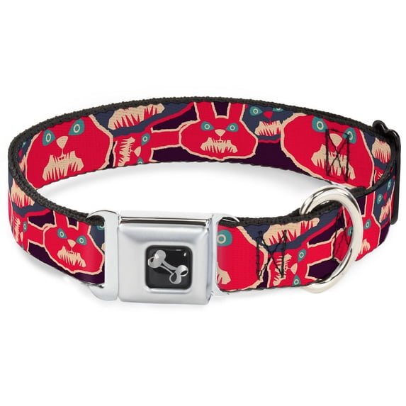Buckle-Down Pet Collar, Dog Collar Metal Seatbelt Buckle, Angry Bunnies ...