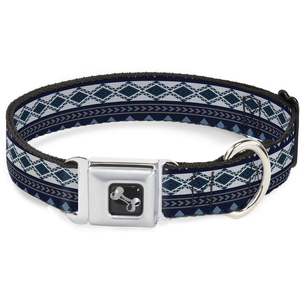 Buckle-Down Pet Collar, Dog Collar Metal Seatbelt Buckle, Aztec Pattern ...