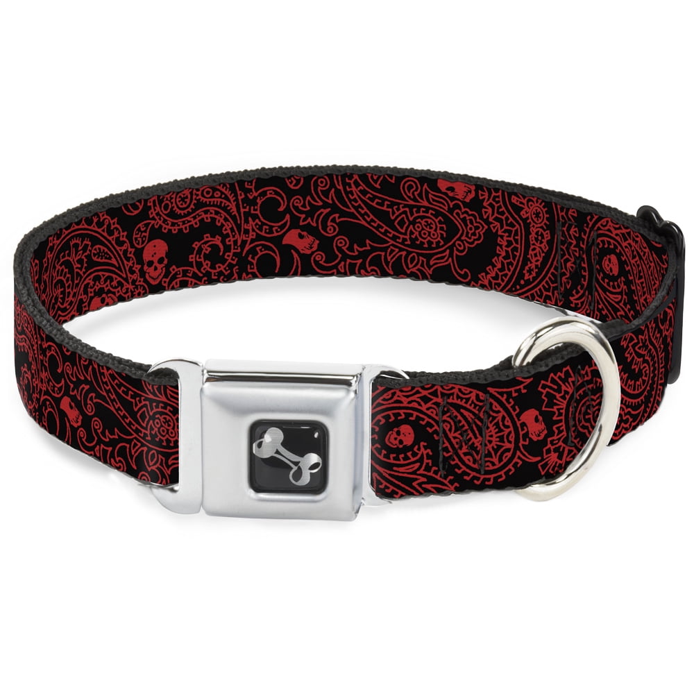 Buckle-Down Pet Collar, Dog Collar Metal Seatbelt Buckle, Bandana ...