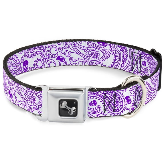Buckle-Down Pet Collar, Dog Collar Metal Seatbelt Buckle, Bandana ...