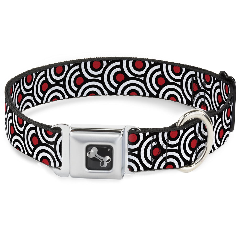 Buckle-Down Pet Collar, Dog Collar Metal Seatbelt Buckle, Bullseye ...