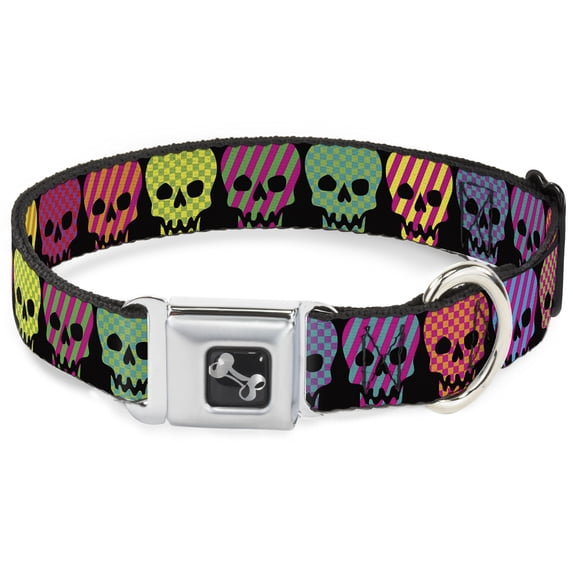 Buckle-Down Pet Collar, Dog Collar Metal Seatbelt Buckle, Checker ...