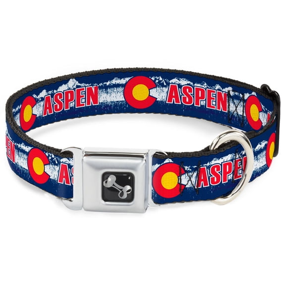 Buckle-Down Pet Collar, Dog Collar Metal Seatbelt Buckle, Colorado ...