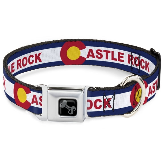 Buckle-Down Pet Collar, Dog Collar Metal Seatbelt Buckle, Colorado ...
