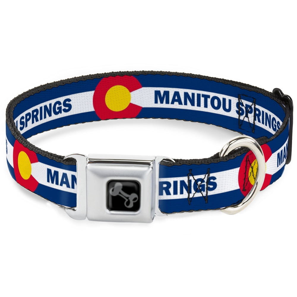 Buckle-Down Pet Collar, Dog Collar Metal Seatbelt Buckle, Colorado ...