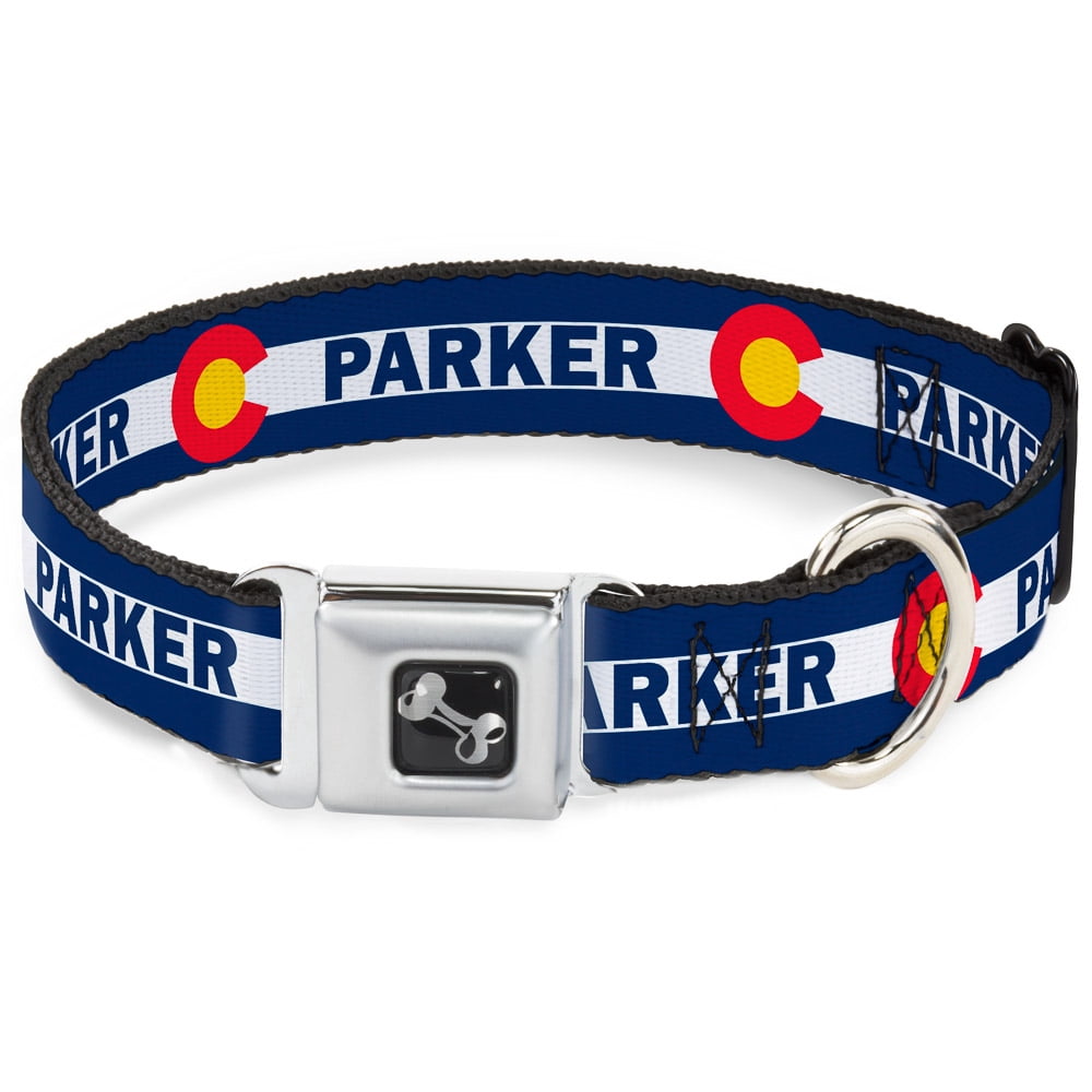 Buckle-Down Pet Collar, Dog Collar Metal Seatbelt Buckle, Colorado ...