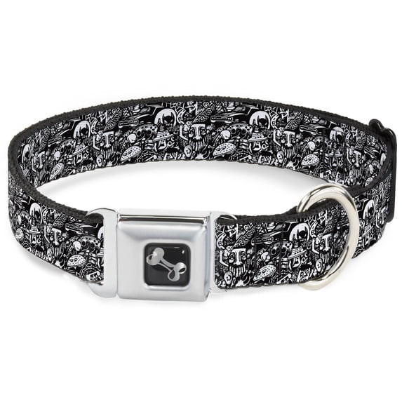 Buckle-Down Pet Collar, Dog Collar Metal Seatbelt Buckle, Comic ...