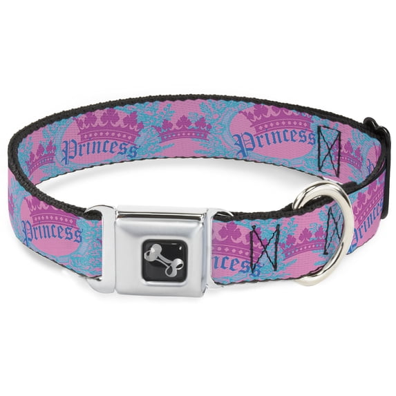 Buckle-Down Pet Collar, Dog Collar Metal Seatbelt Buckle, Crown ...