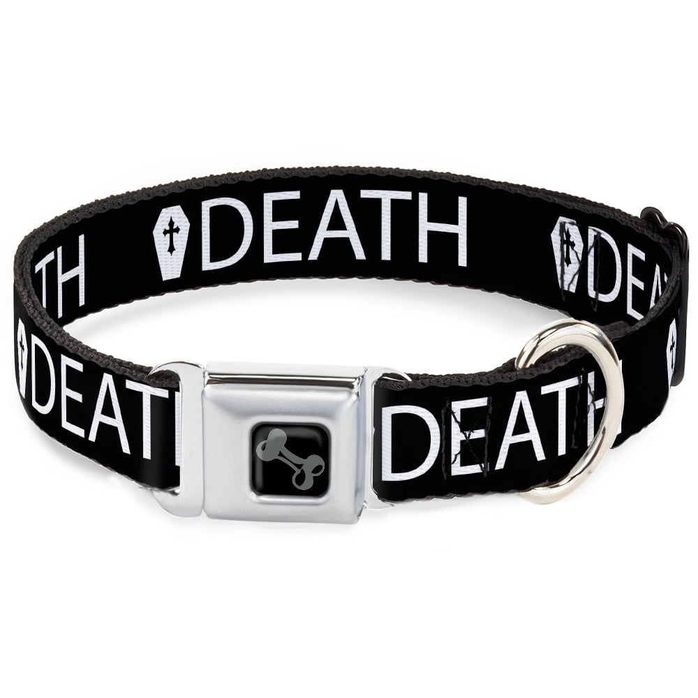 Buckle-Down Pet Collar, Dog Collar Metal Seatbelt Buckle, Death Coffin ...