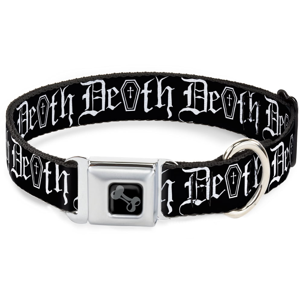 Buckle-Down Pet Collar, Dog Collar Metal Seatbelt Buckle, Death Coffin ...
