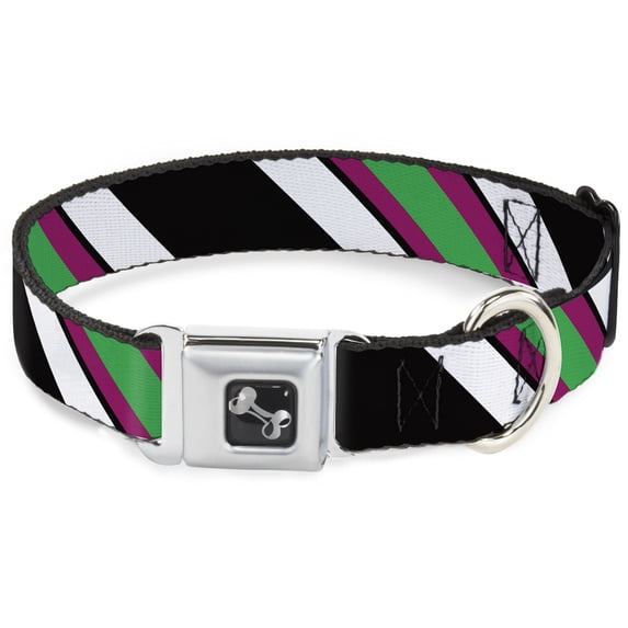 Buckle-Down Pet Collar, Dog Collar Metal Seatbelt Buckle, Diagonal ...