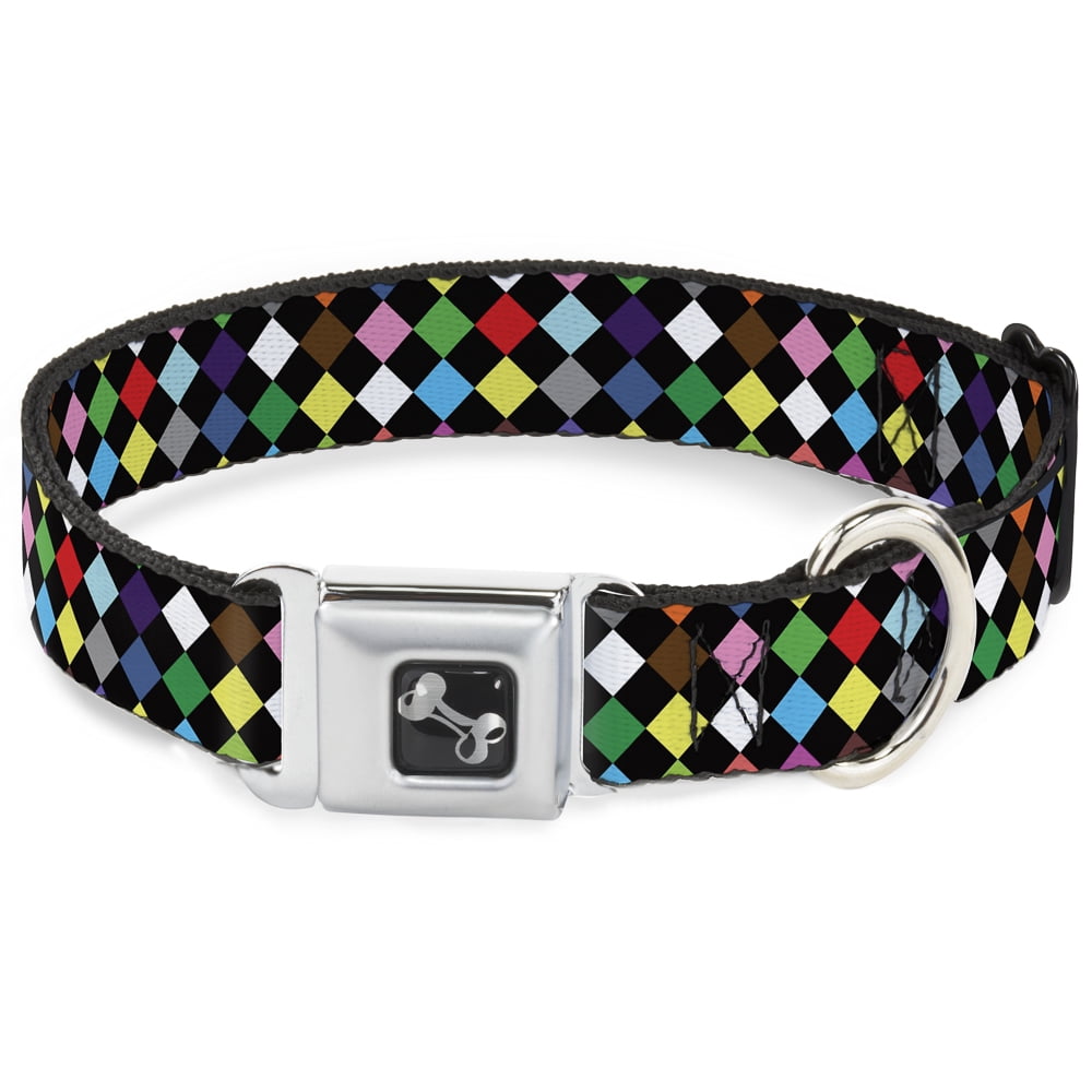 Buckle-Down Pet Collar, Dog Collar Metal Seatbelt Buckle, Diamonds ...