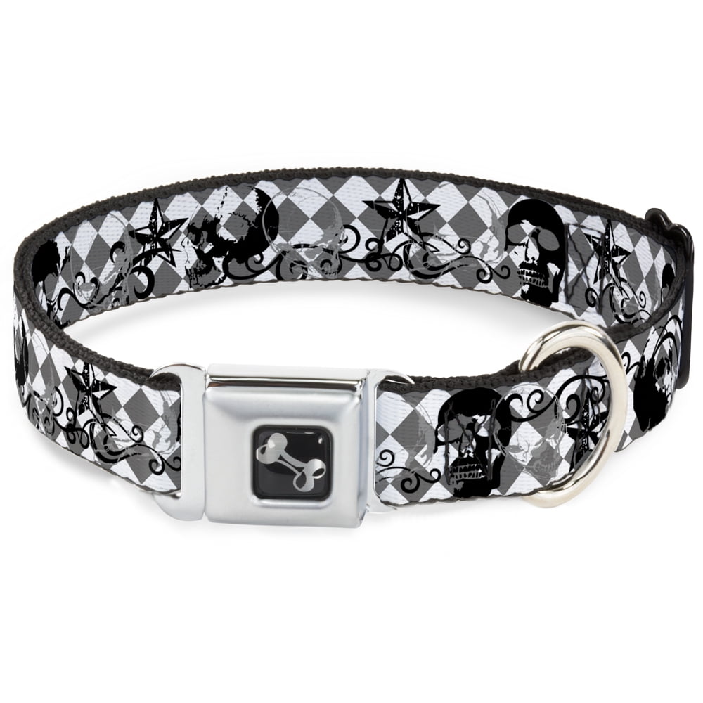 Buckle-Down Pet Collar, Dog Collar Metal Seatbelt Buckle, Diamonds ...