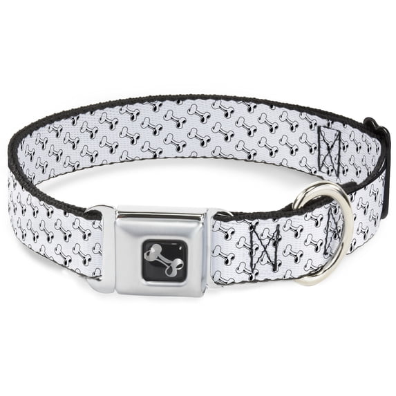 Buckle-Down Pet Collar, Dog Collar Metal Seatbelt Buckle, Dog Bone ...