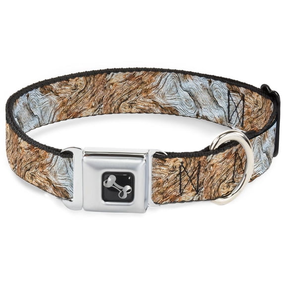 Buckle-Down Pet Collar, Dog Collar Metal Seatbelt Buckle, Driftwood ...