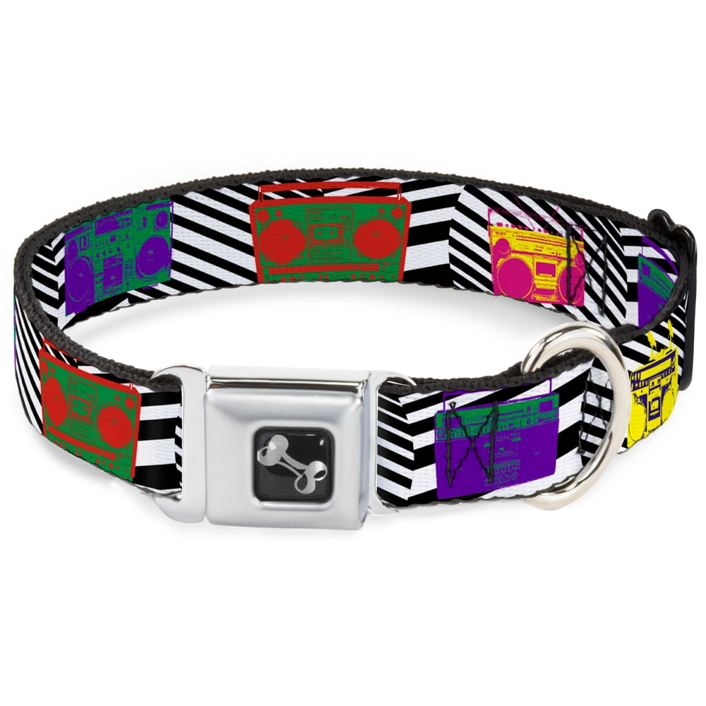 Buckle-Down Pet Collar, Dog Collar Metal Seatbelt Buckle, Eighties ...