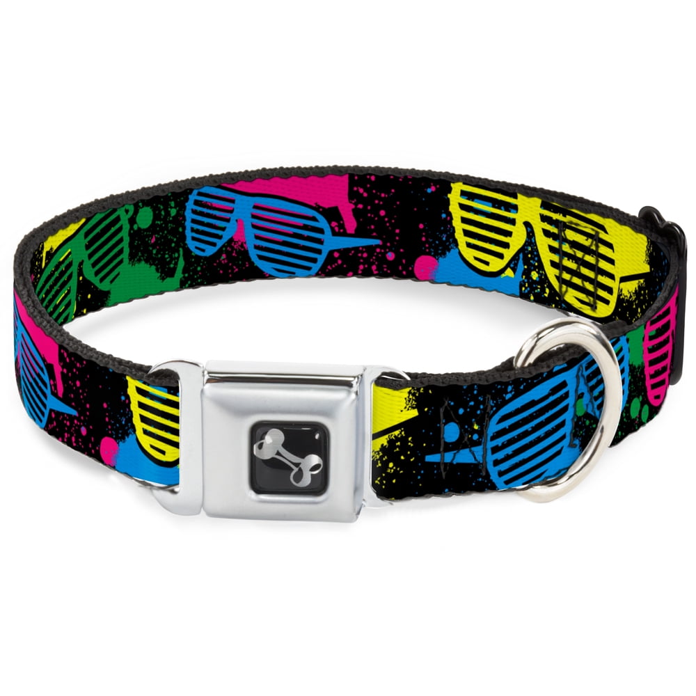 Buckle-Down Pet Collar, Dog Collar Metal Seatbelt Buckle, Eighties ...