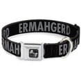 Buckle-Down Pet Collar, Dog Collar Metal Seatbelt Buckle, Ermahgerd ...