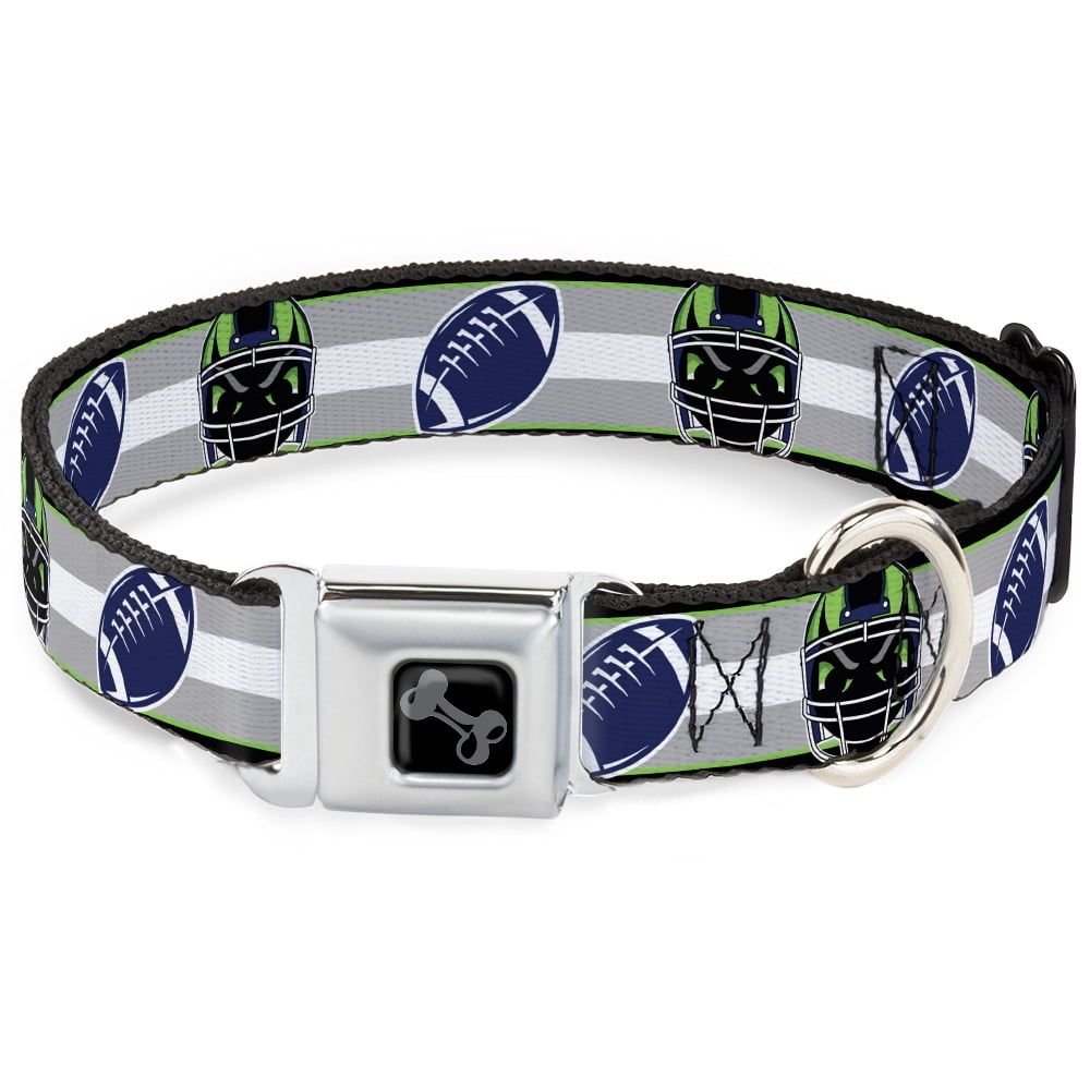 Buckle-Down Pet Collar, Dog Collar Metal Seatbelt Buckle, Football ...