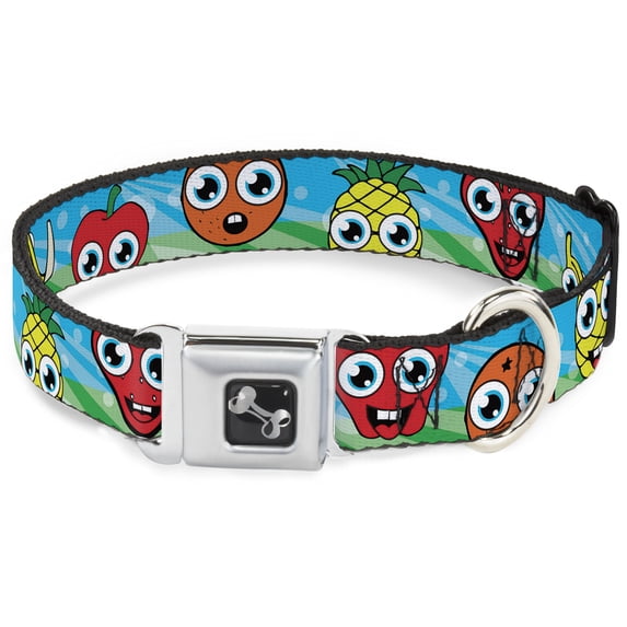 Buckle-Down Pet Collar, Dog Collar Metal Seatbelt Buckle, Fruit Cartoon ...