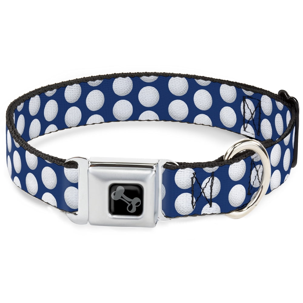 Buckle-Down Pet Collar, Dog Collar Metal Seatbelt Buckle, Golf Balls ...