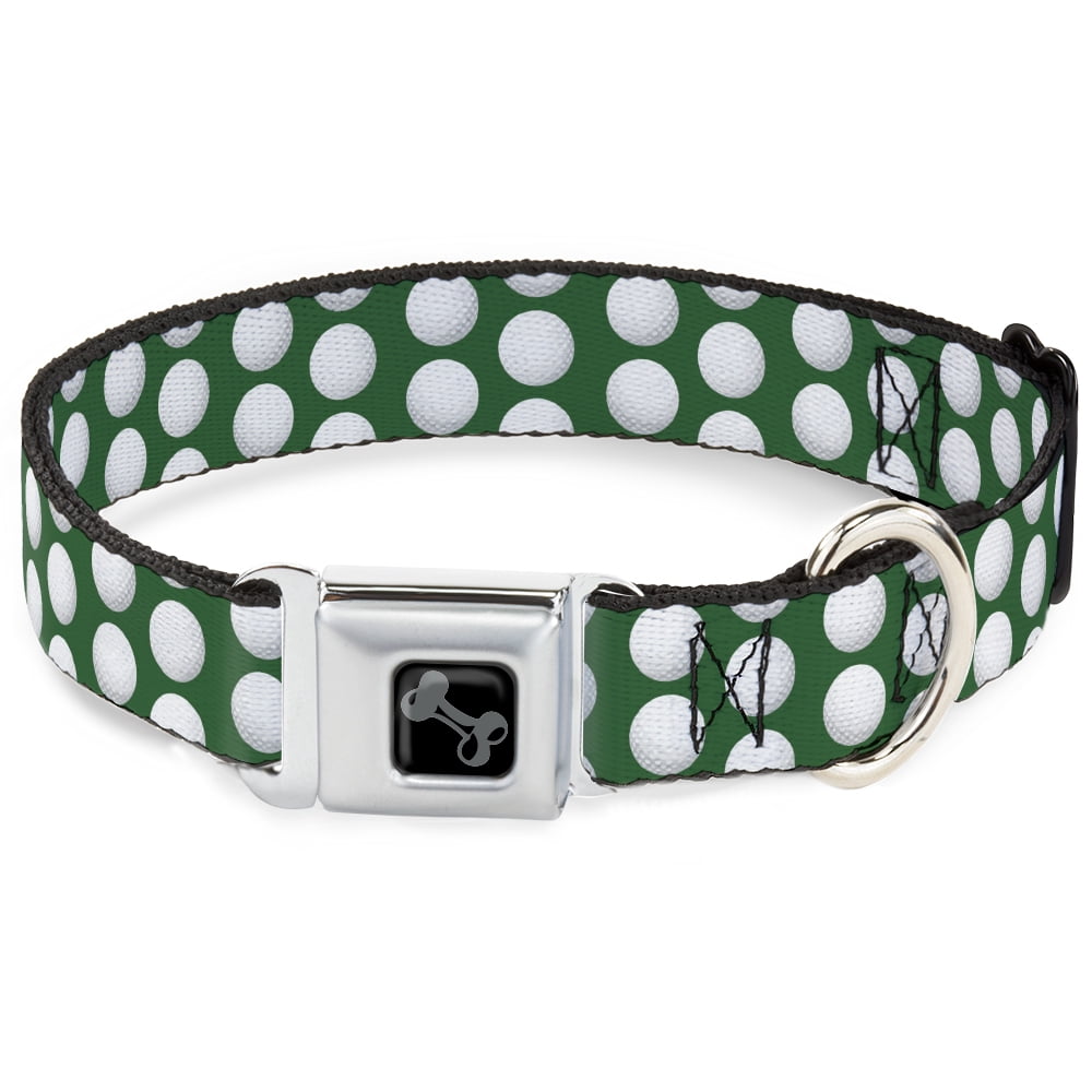 Buckle-Down Pet Collar, Dog Collar Metal Seatbelt Buckle, Golf Balls ...