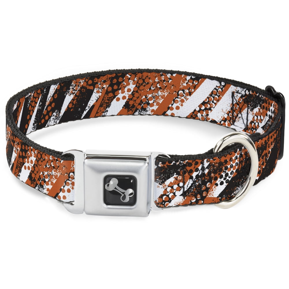 Buckle-Down Pet Collar, Dog Collar Metal Seatbelt Buckle, Grunge Tread ...