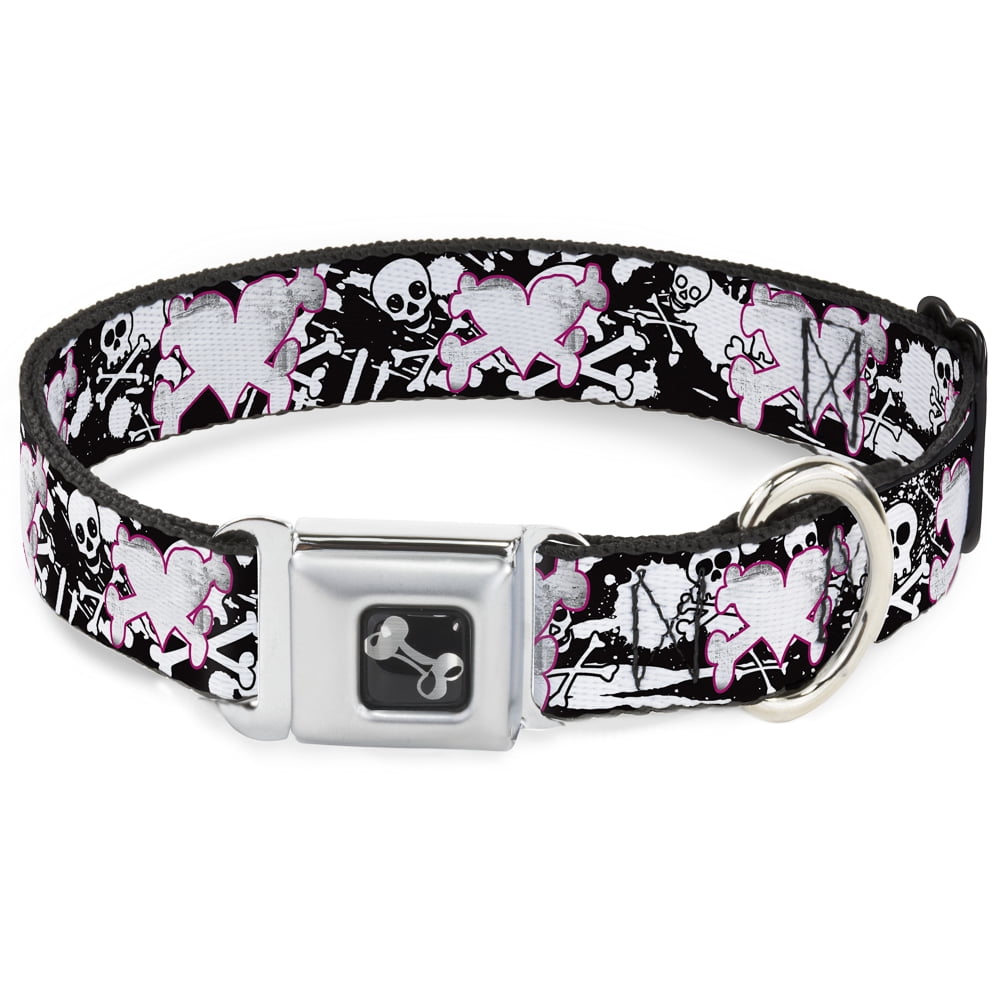 Buckle-Down Pet Collar, Dog Collar Metal Seatbelt Buckle, Heart Cross ...
