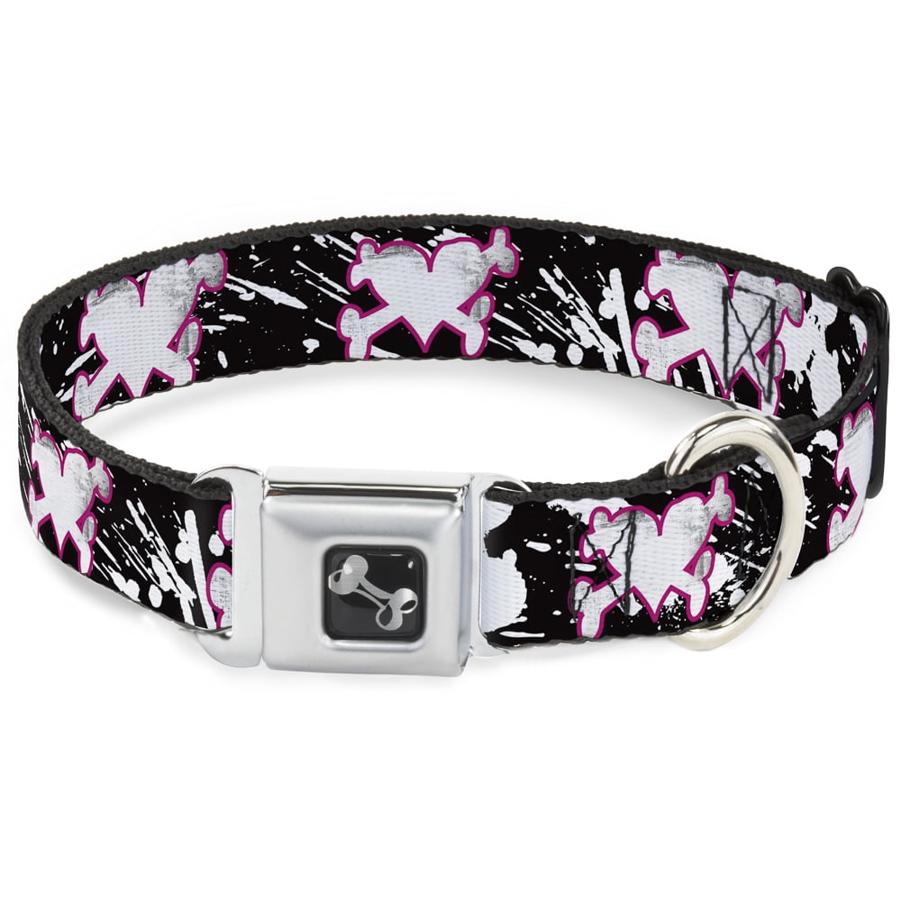 Buckle-Down Pet Collar, Dog Collar Metal Seatbelt Buckle, Heart Cross ...