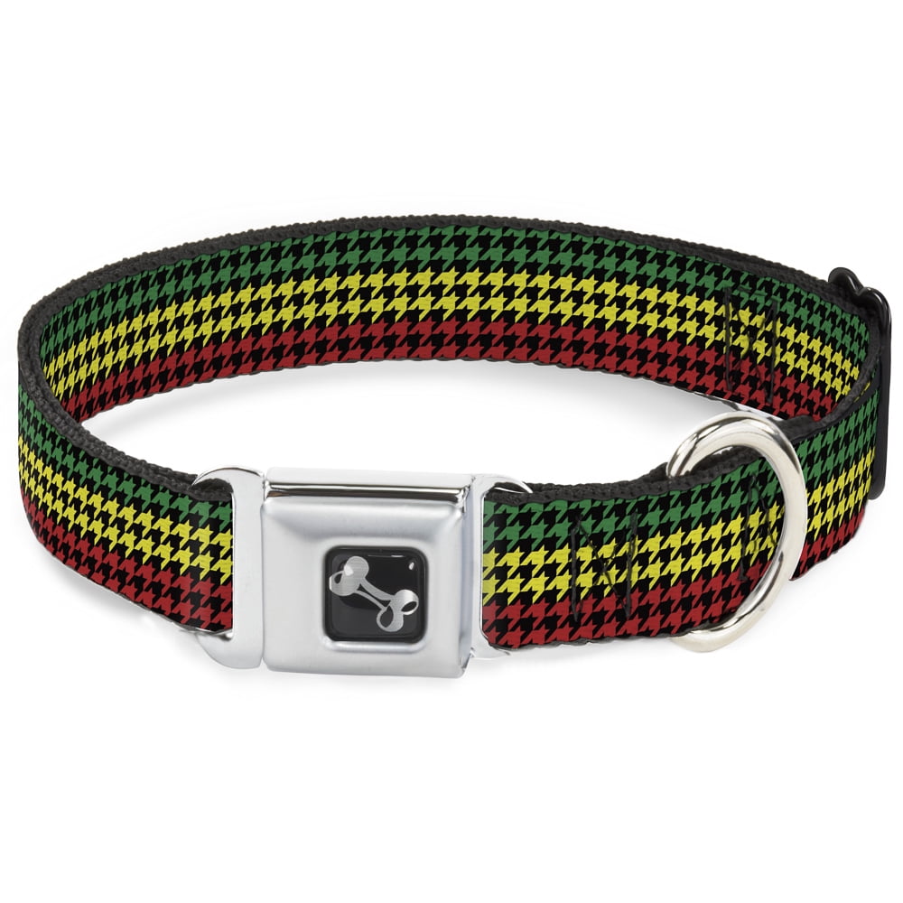 Buckle-Down Pet Collar, Dog Collar Metal Seatbelt Buckle, Houndstooth ...