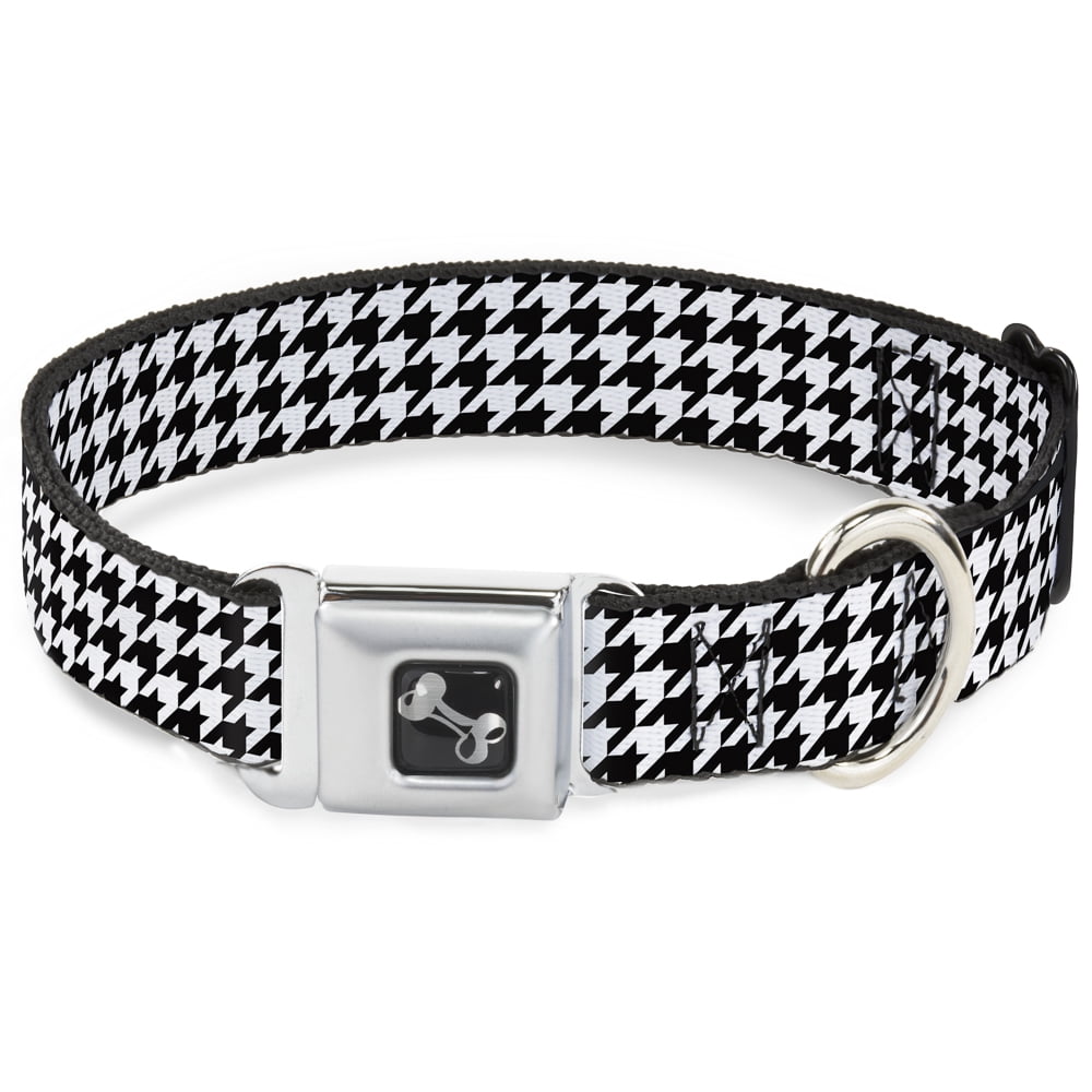 Buckle-Down Pet Collar, Dog Collar Metal Seatbelt Buckle, Houndstooth ...