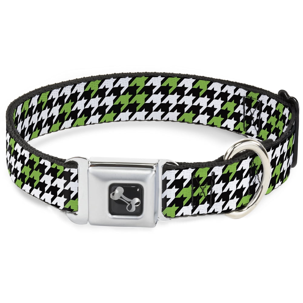 Buckle-Down Pet Collar, Dog Collar Metal Seatbelt Buckle, Houndstooth ...