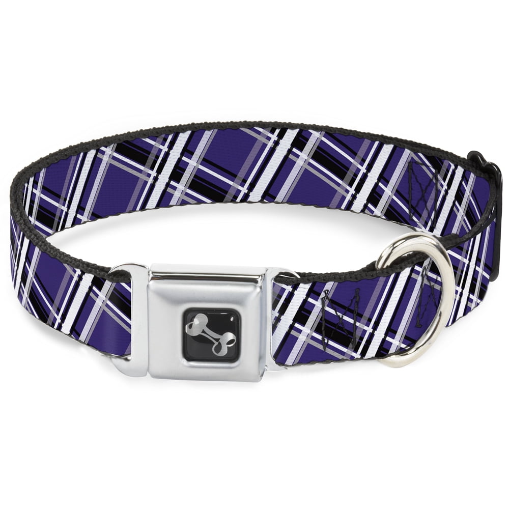 Buckle-Down Pet Collar, Dog Collar Metal Seatbelt Buckle, Houndstooth ...