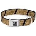 Buckle-Down Pet Collar, Dog Collar Metal Seatbelt Buckle, Leopard Brown ...