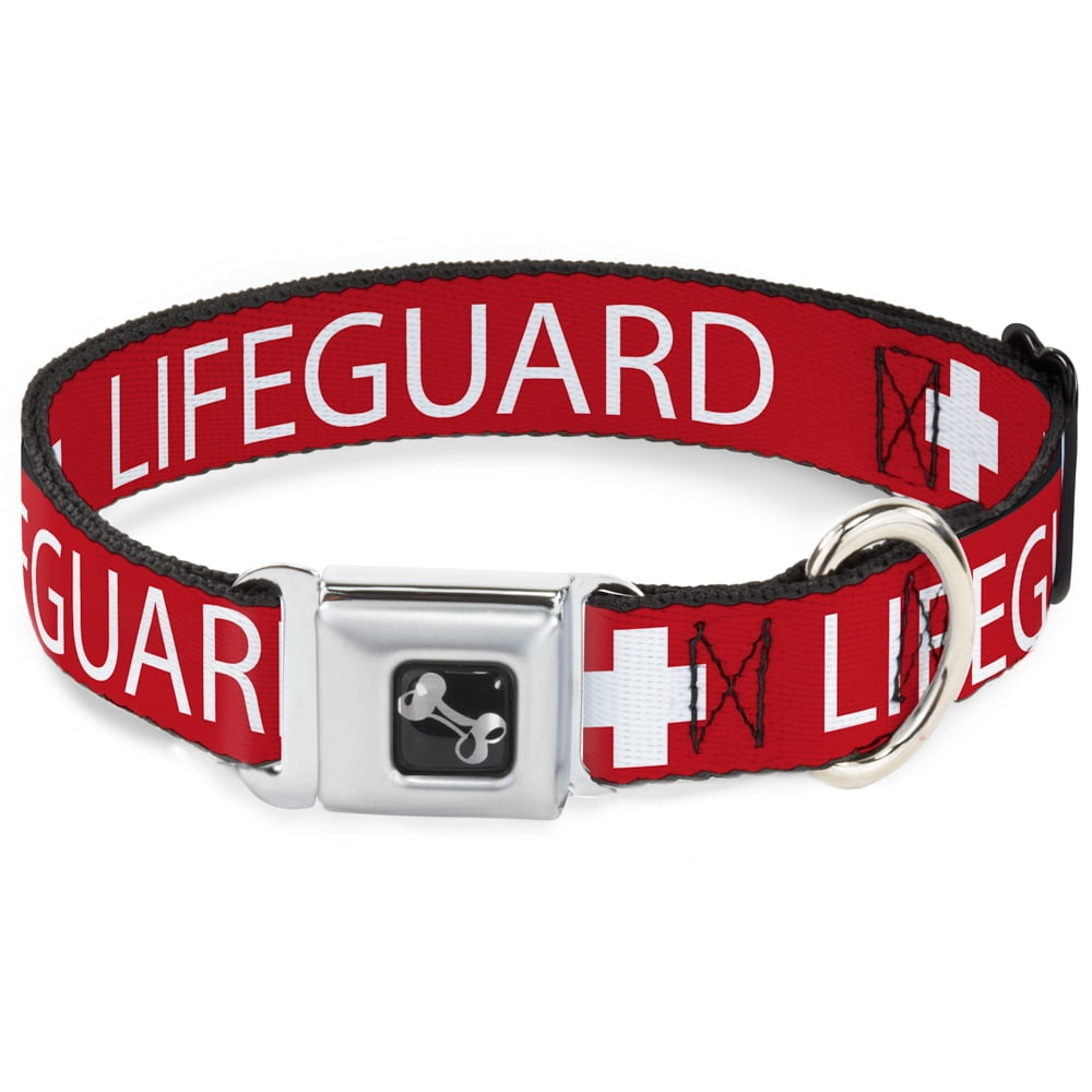 Buckle-Down Pet Collar, Dog Collar Metal Seatbelt Buckle, Lifeguard ...