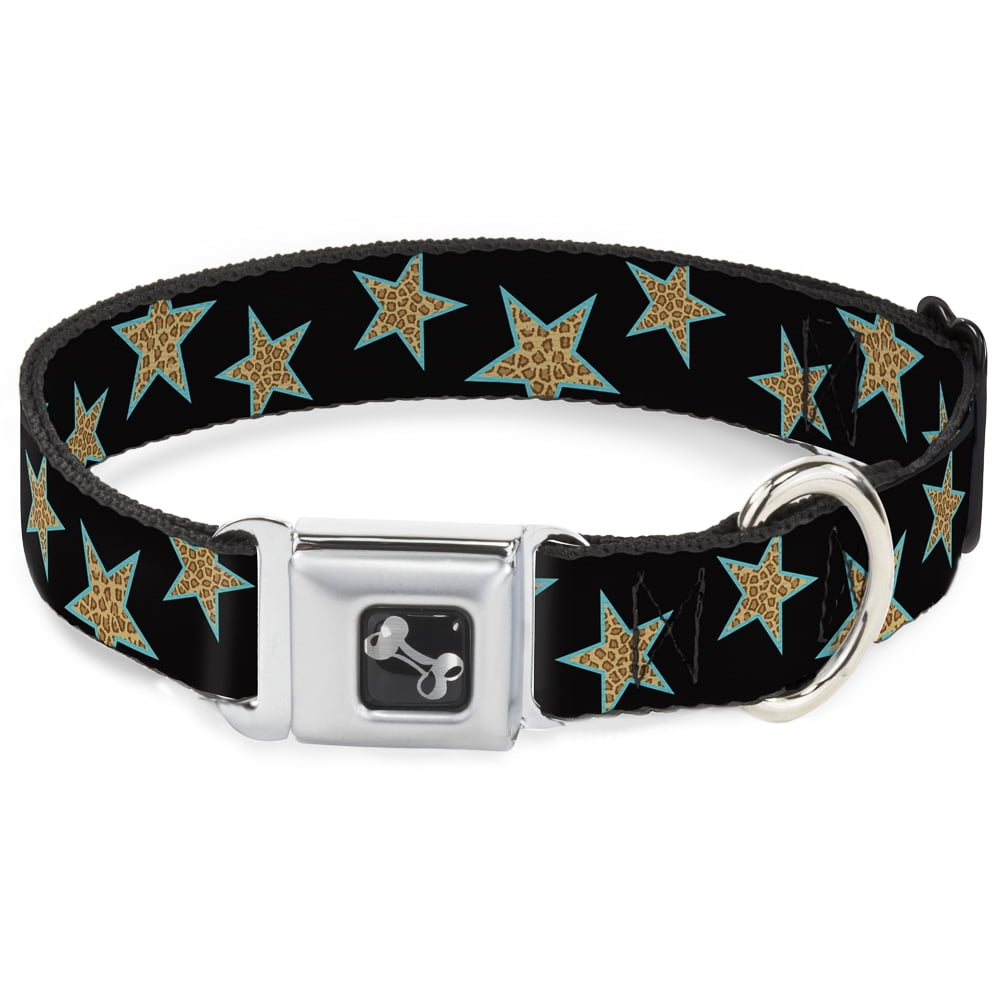 Buckle-Down Pet Collar, Dog Collar Metal Seatbelt Buckle, Multi Stars ...